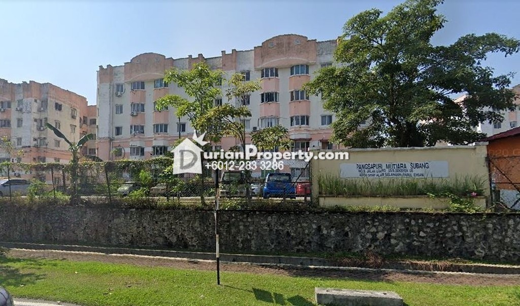 Apartment For Auction at Pangsapuri Mutiara Subang