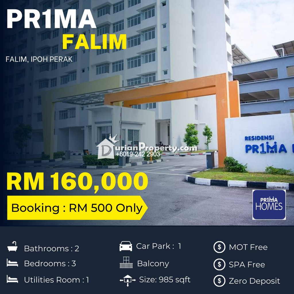 Apartment For Sale at PR1MA Residensi Falim